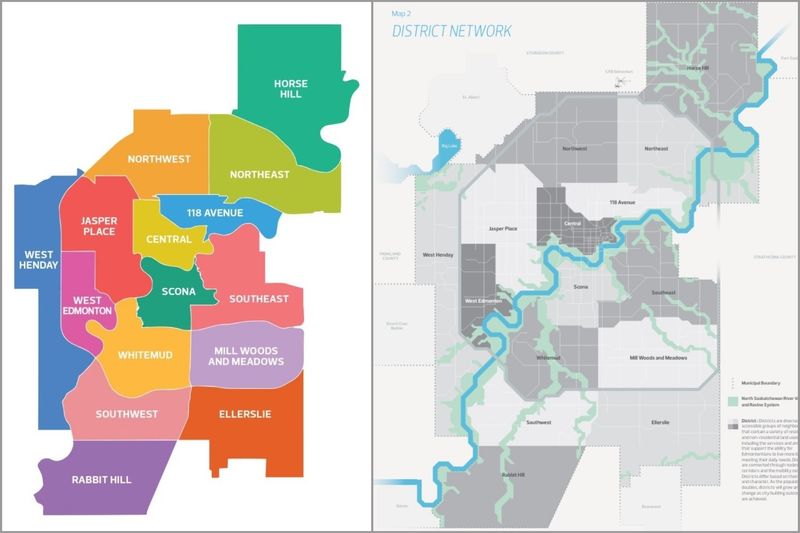 Edmonton Maps And Orientation Edmonton Alberta Ab Canada Is Edmonton A