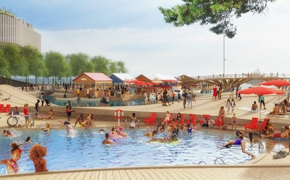 Floating Restaurant and Lakeside Pools Planned for Toronto's Waterfront