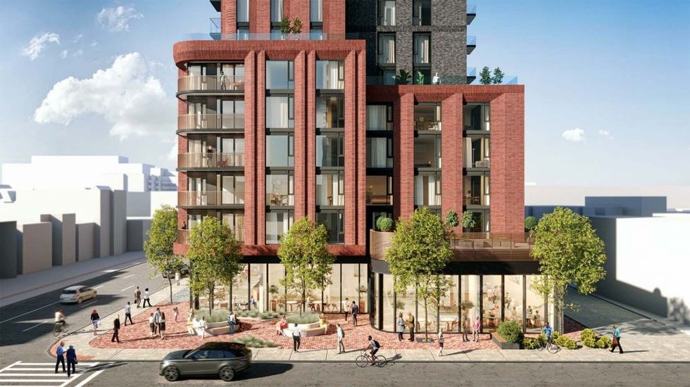 Block of Homes in Junction Triangle Could Become 'Elegant' High-Rise