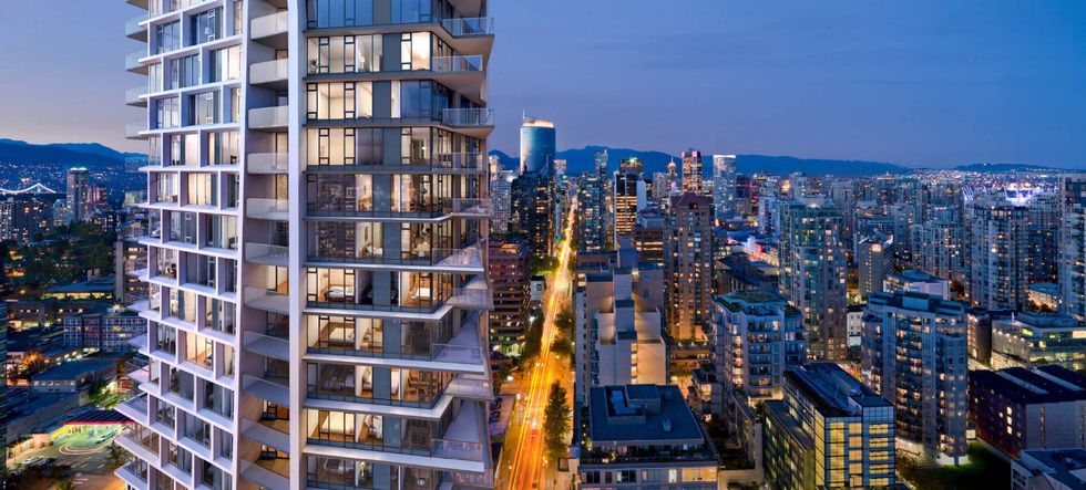 Burrard Place Residential and Office Buildings In Vancouver Now Full