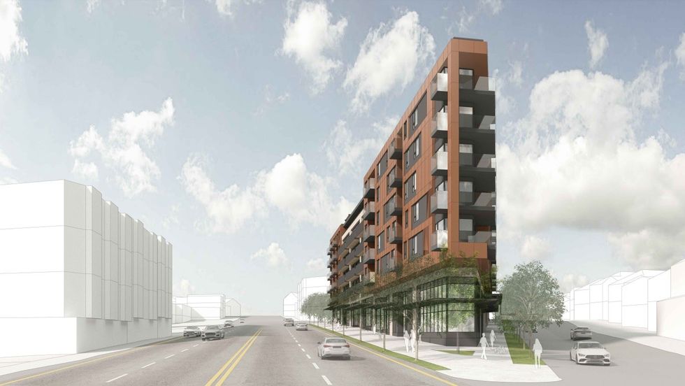 Unique Triangular 6-Floor Rental Building Proposed for East Vancouver