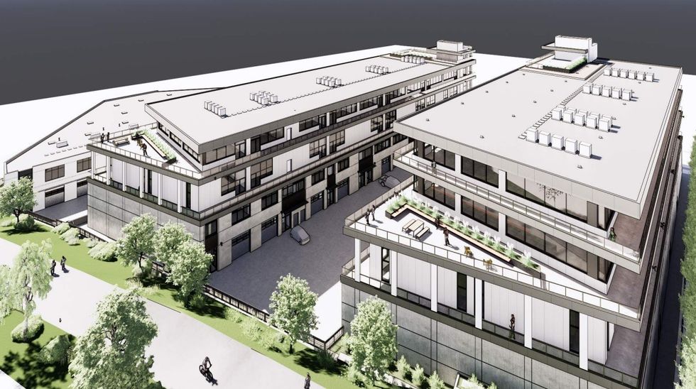 PC Urban Proposing 3 Stacked Industrial Buildings in Marpole, Vancouver