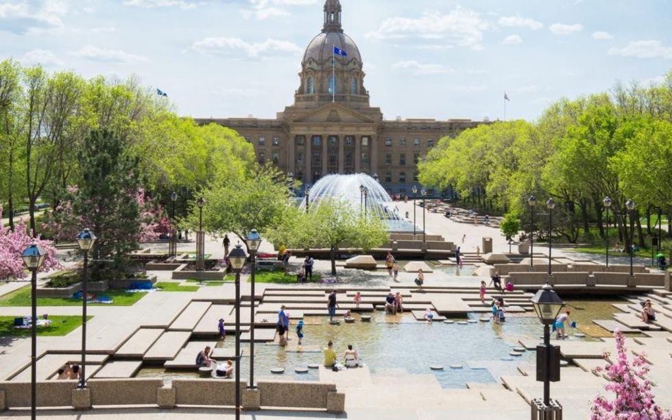 3 Possible Designs for New $20M Alberta Legislature Wading Pool