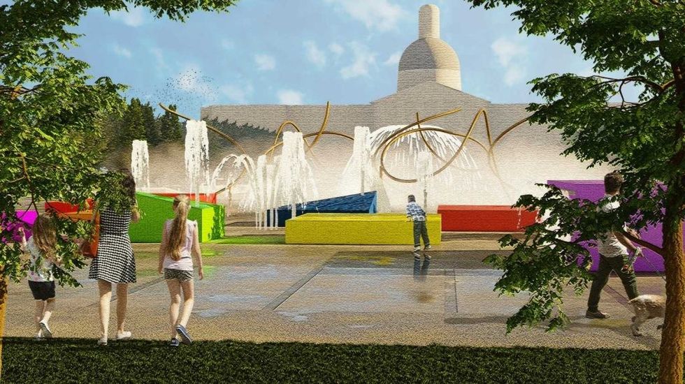 3 Possible Designs for New $20M Alberta Legislature Wading Pool