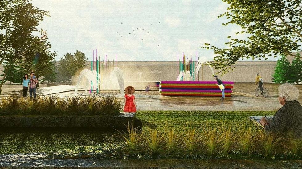 3 Possible Designs for New $20M Alberta Legislature Wading Pool