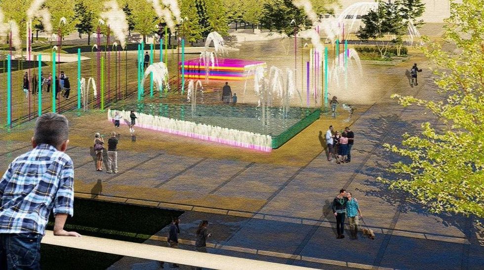 3 Possible Designs for New $20M Alberta Legislature Wading Pool