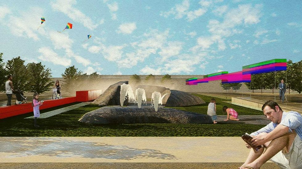 3 Possible Designs for New $20M Alberta Legislature Wading Pool