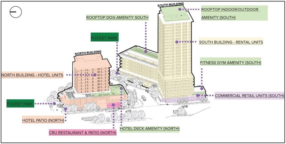 Chard Proposing 26-Storey Tower, 12-Storey Hotel in North Vancouver