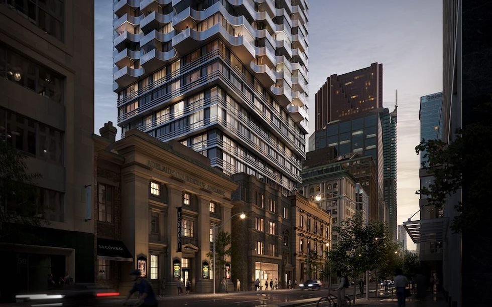 80-Storey Tower Proposed Above Heritage Buildings, Terroni Adelaide