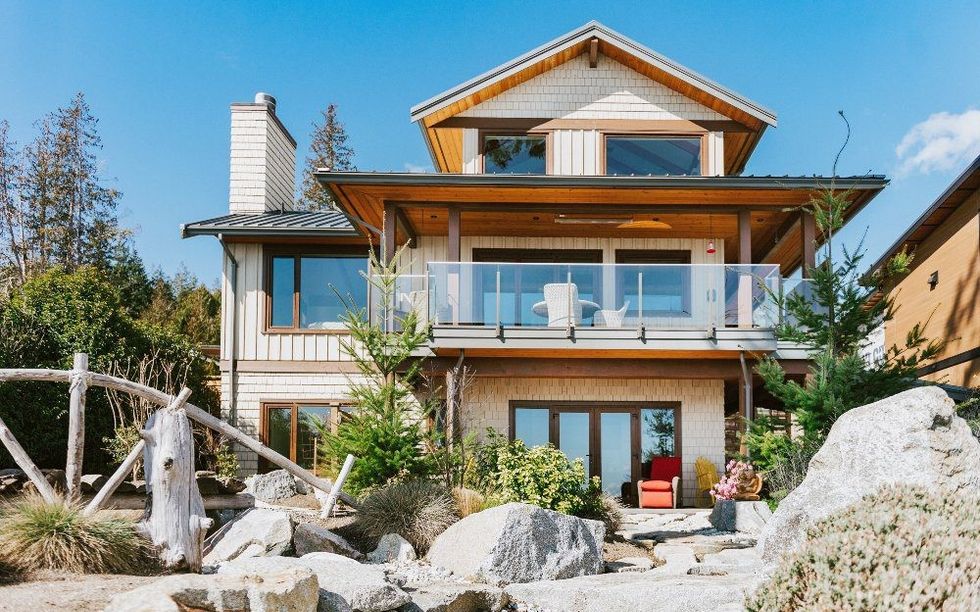 Beautiful Beachfront Sunshine Coast Home in Sechelt Asks $3.5M